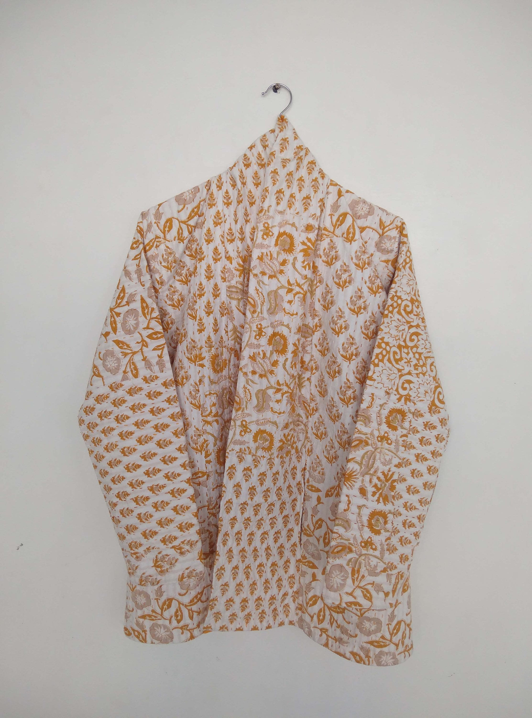 Handmade Kantha Quilt Jacket, Indian Kantha Coat, Kantha Overcoat, Pure ...