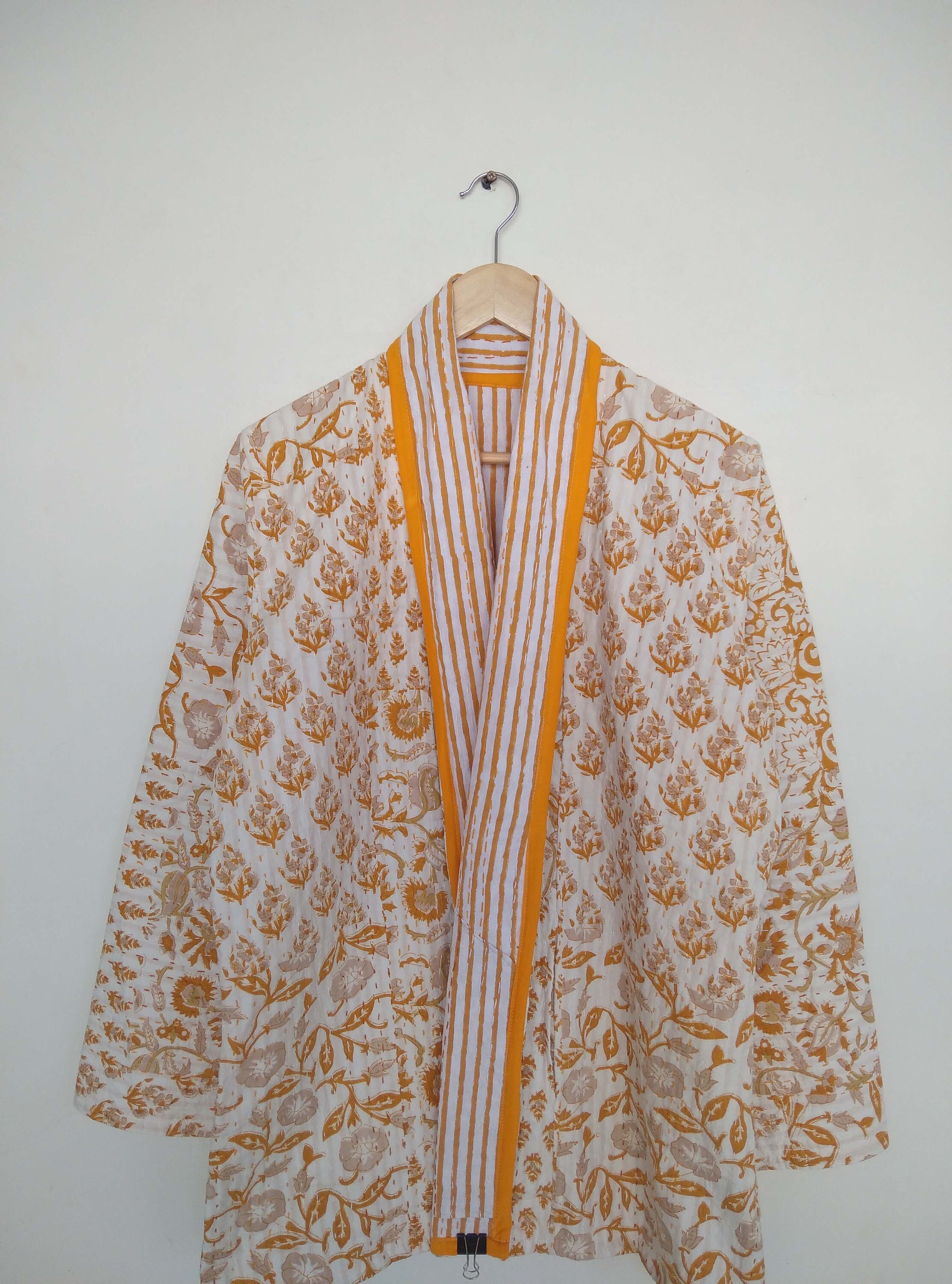 Handmade Kantha Quilt Jacket, Indian Kantha Coat, Kantha Overcoat, Pure ...