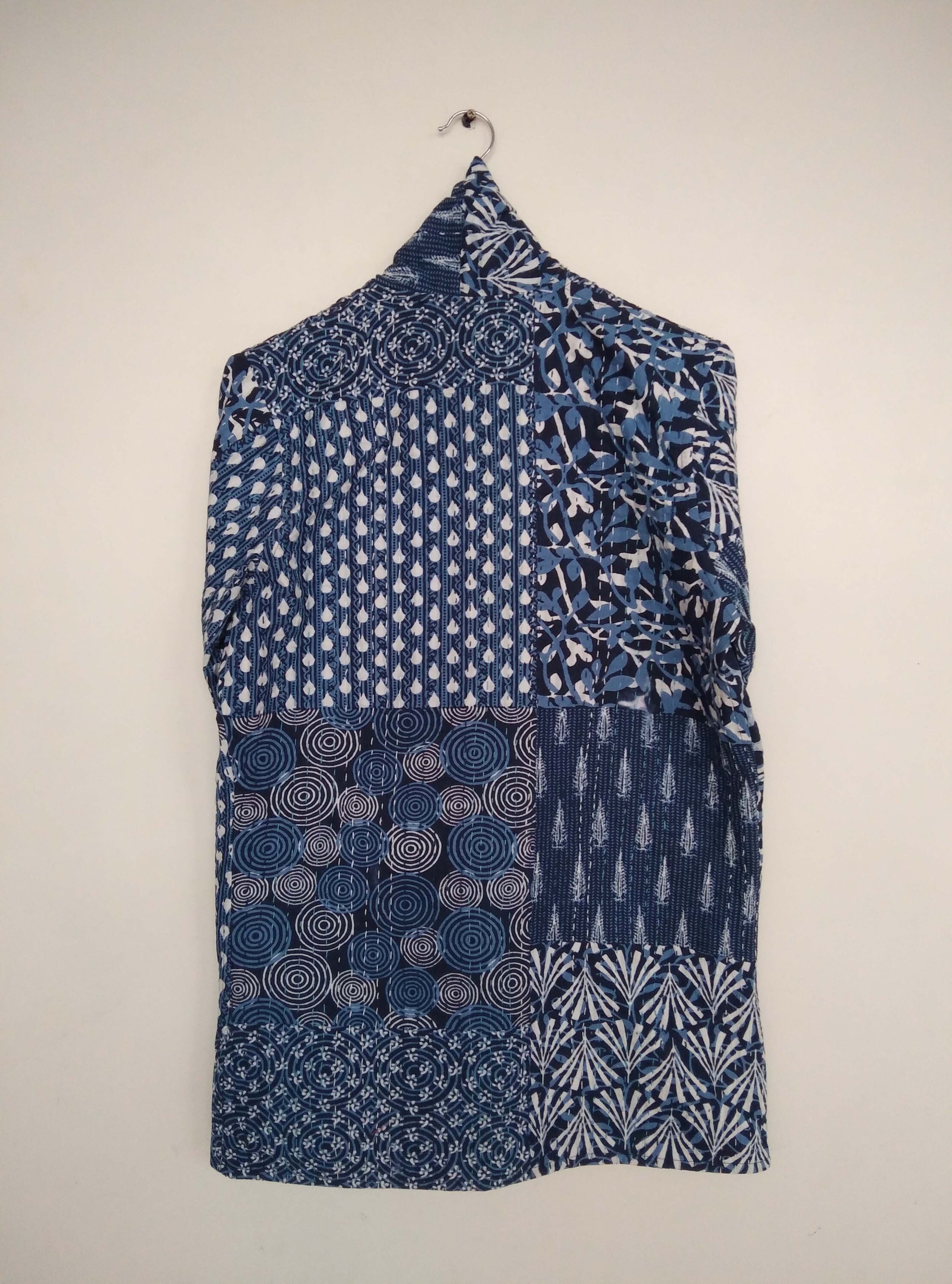 Blue Fine Kantha Quilt Jacket Hand Stitch Kantha Coat Kantha - Etsy