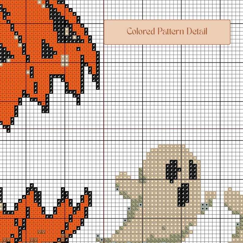 Funny Halloween Cross Stitch Pattern Ghost – PDF Ghosts and Jack O ...