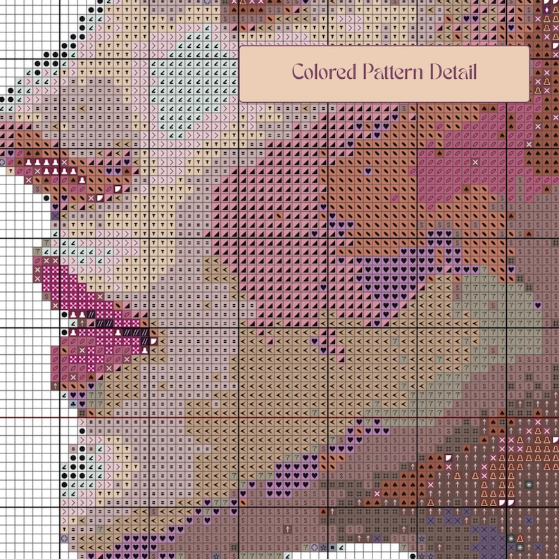 Elegant Woman Portrait Cross Stitch Chart - Romantic Victorian Design ...
