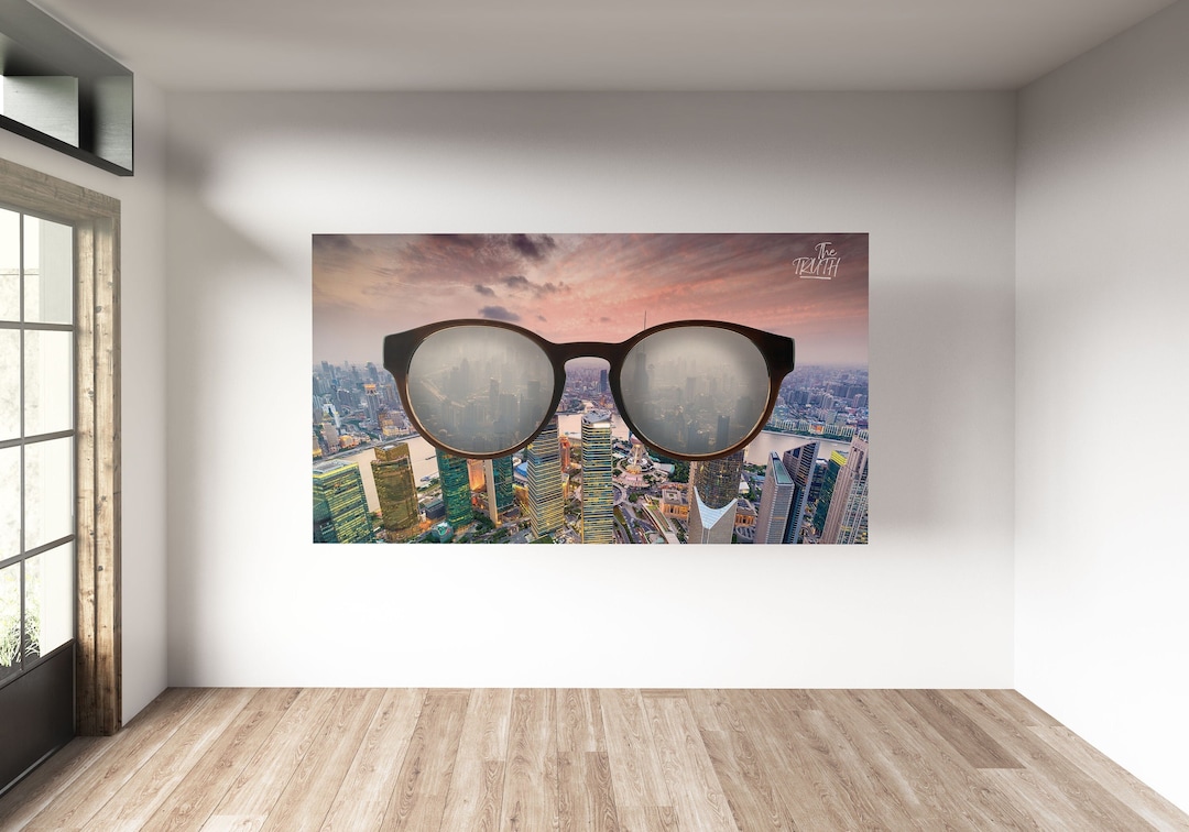 The Truth Air Pollution Wall Art, City Scape Pollution Instant Download ...