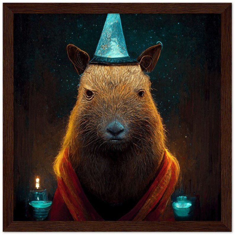 Capybara Wizard Capybara Art Print Capybara Wall Art - Etsy