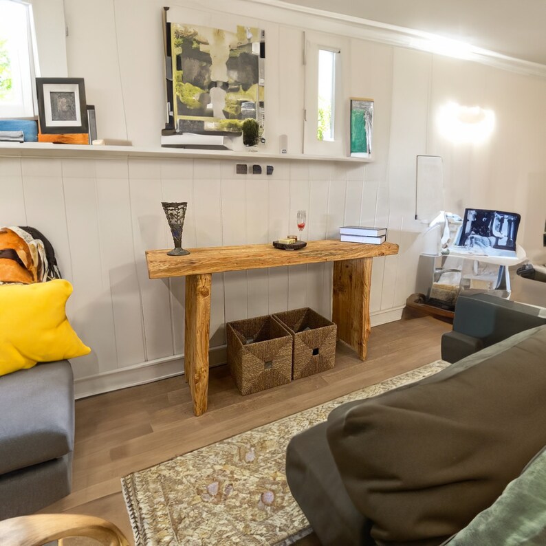 Console Table Hallway Unique Entryway Narrow Floating Live - Etsy Australia