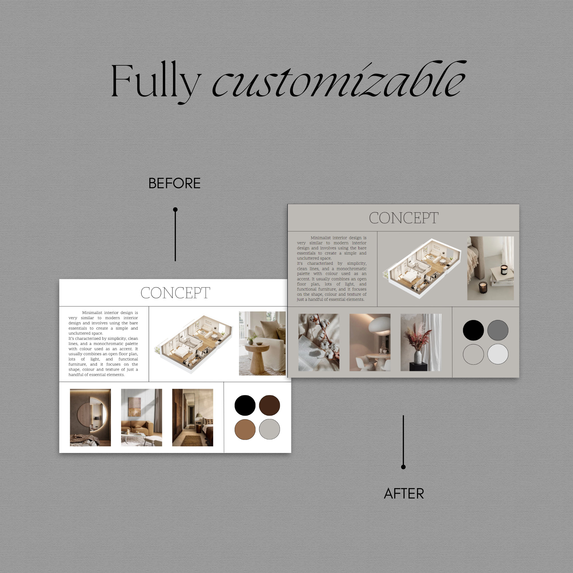 Modern Interior Design Client Presentation Moodboard Interior Design ...