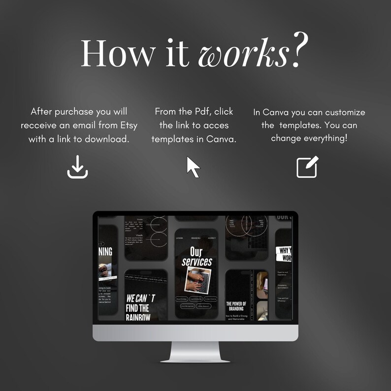 Faceless Black Instagram Reels Templates Marketing Minimalist Instagram ...