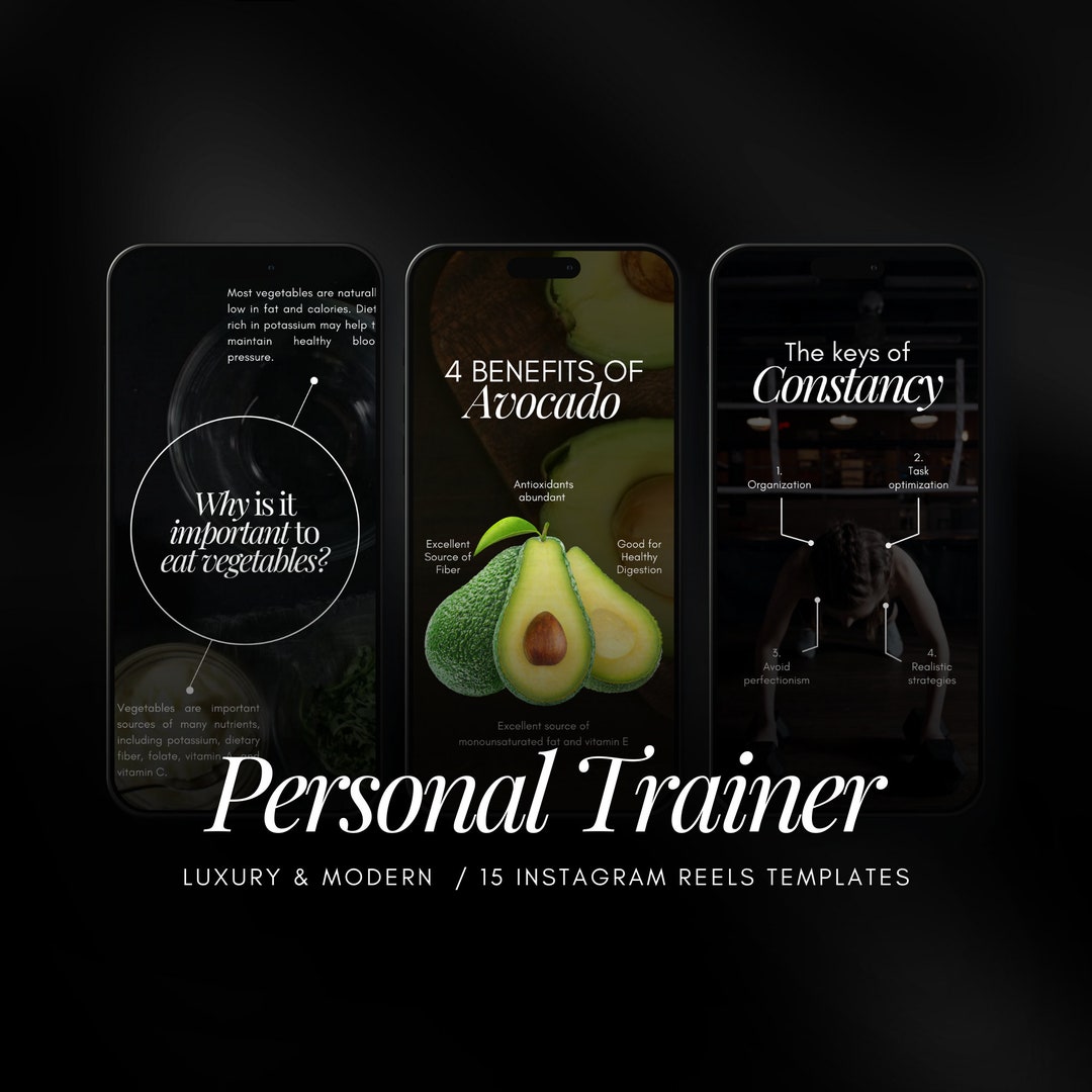 Personal Trainer Instagram Reels Template | Black Fitness Coach Reels ...