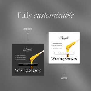 100 Waxing Instagram Templates | Hair Removal Instagram Templates ...
