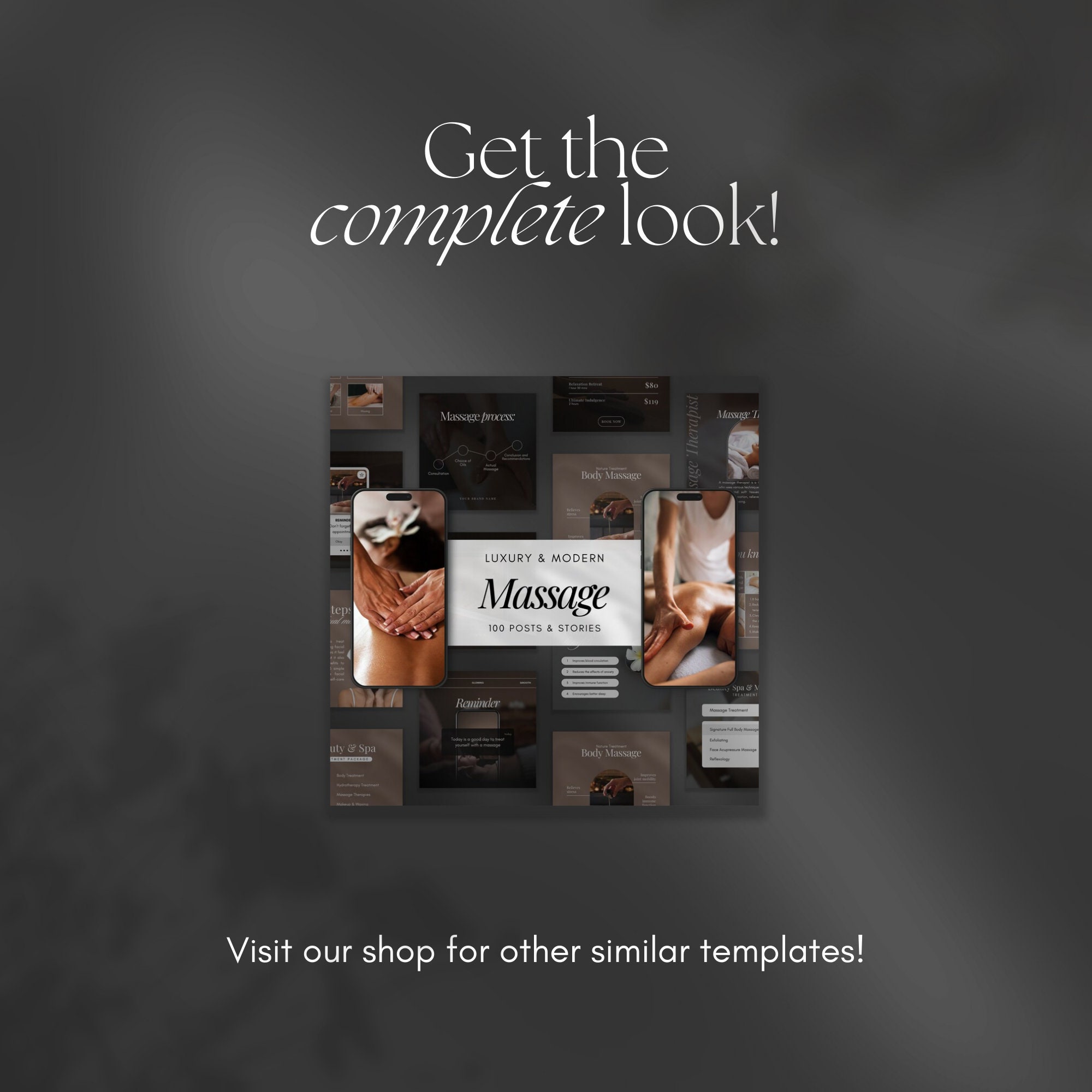 Massage Therapist Instagram Reels Templates Massage Therapist Editable ...