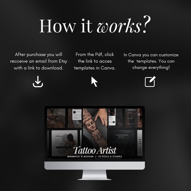 Tattoo Artist Instagram Templates | Tattoo Artist Instagram Posts ...