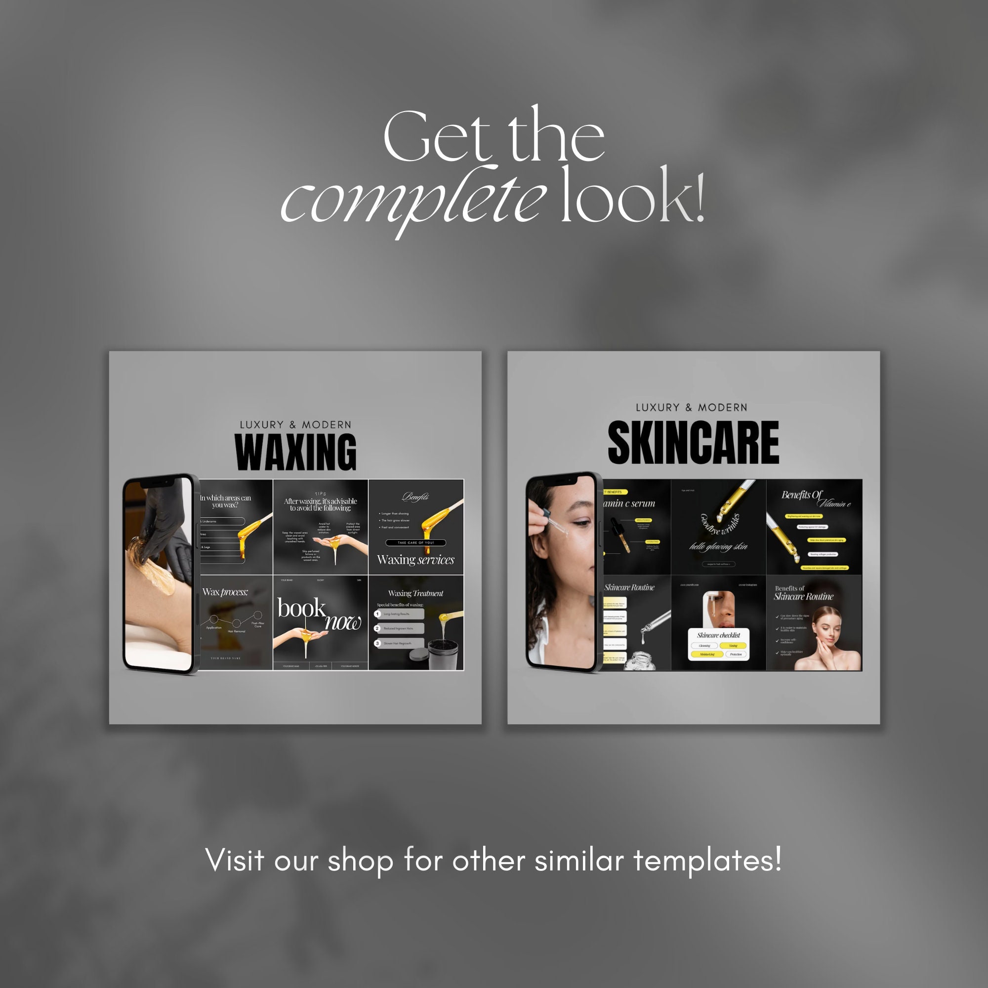 100 Waxing White Instagram Templates Hair Removal Insta Templates ...