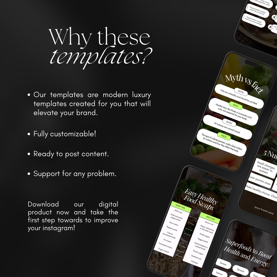 Fitness Coach Instagram Reels Templates | Nutrition Personal Trainer ...