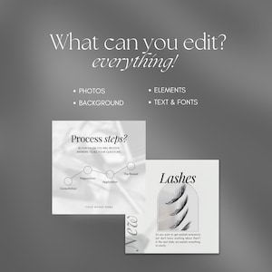 100 Luxury Lash Tech Templates | Lash Stylist Post | Lash Artist Canva ...