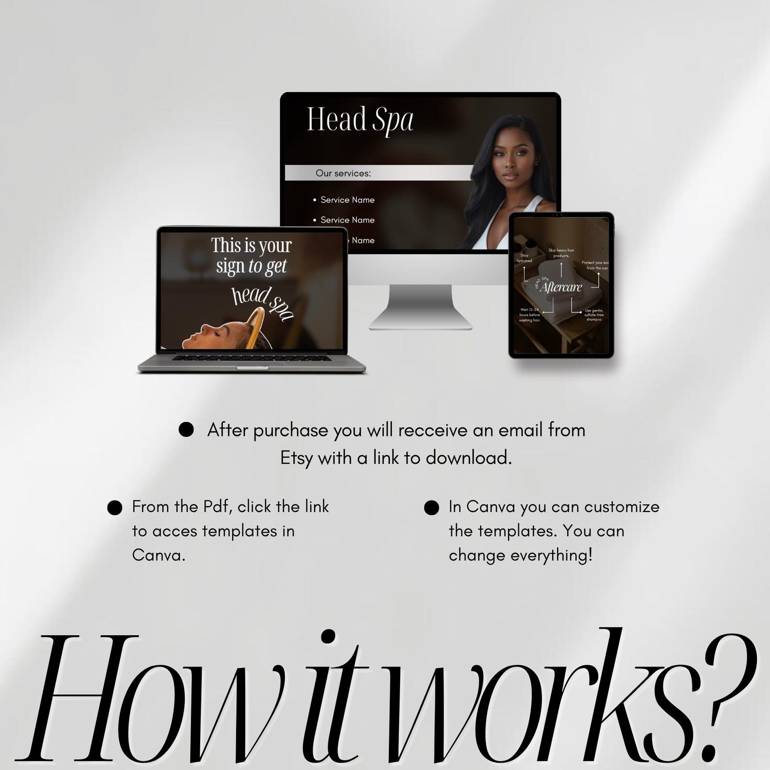 Head Spa Massage Instagram Templates | Therapist Massage Instagram Post ...