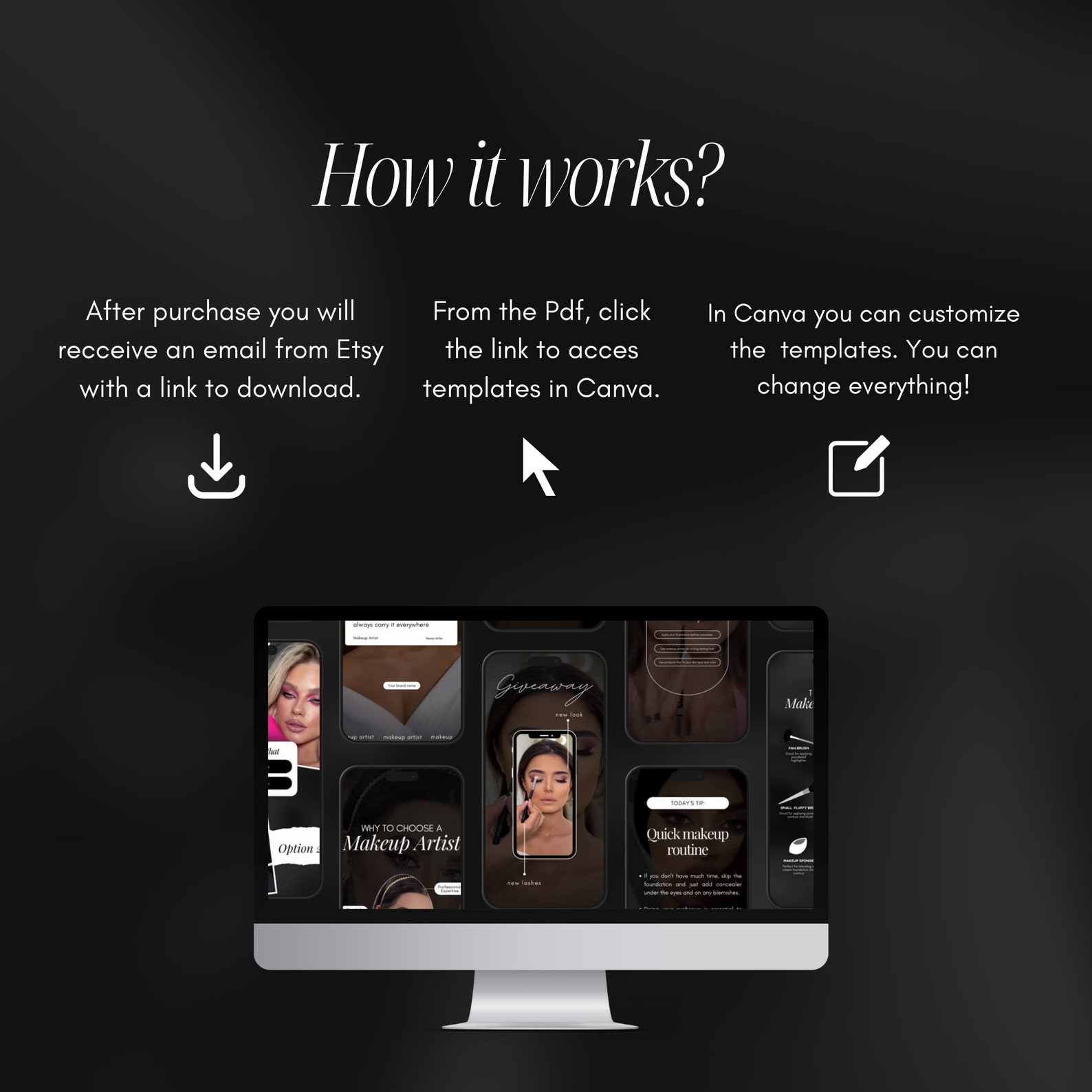 Makeup Artist Instagram Reels Templates | MUA Instagram Reels Templates ...