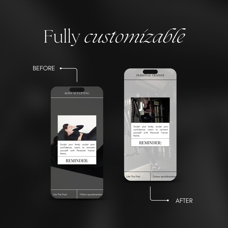 Personal Trainer Instagram Reels Template | Black Fitness Coach Reels ...
