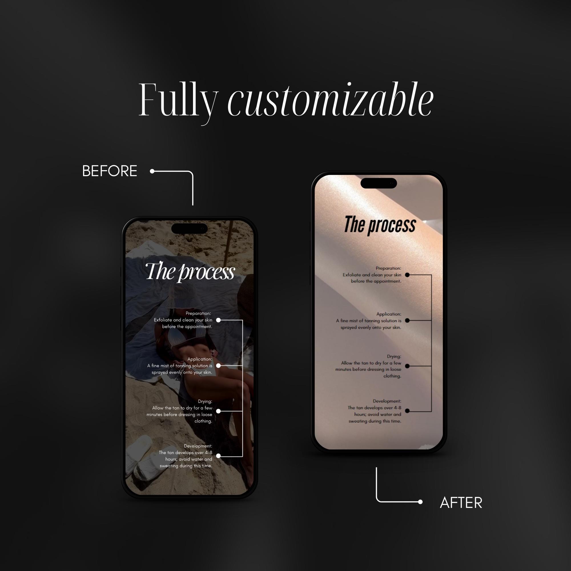 Spray Tan Instagram Reels Templates | Spray Tan Artist Editable ...