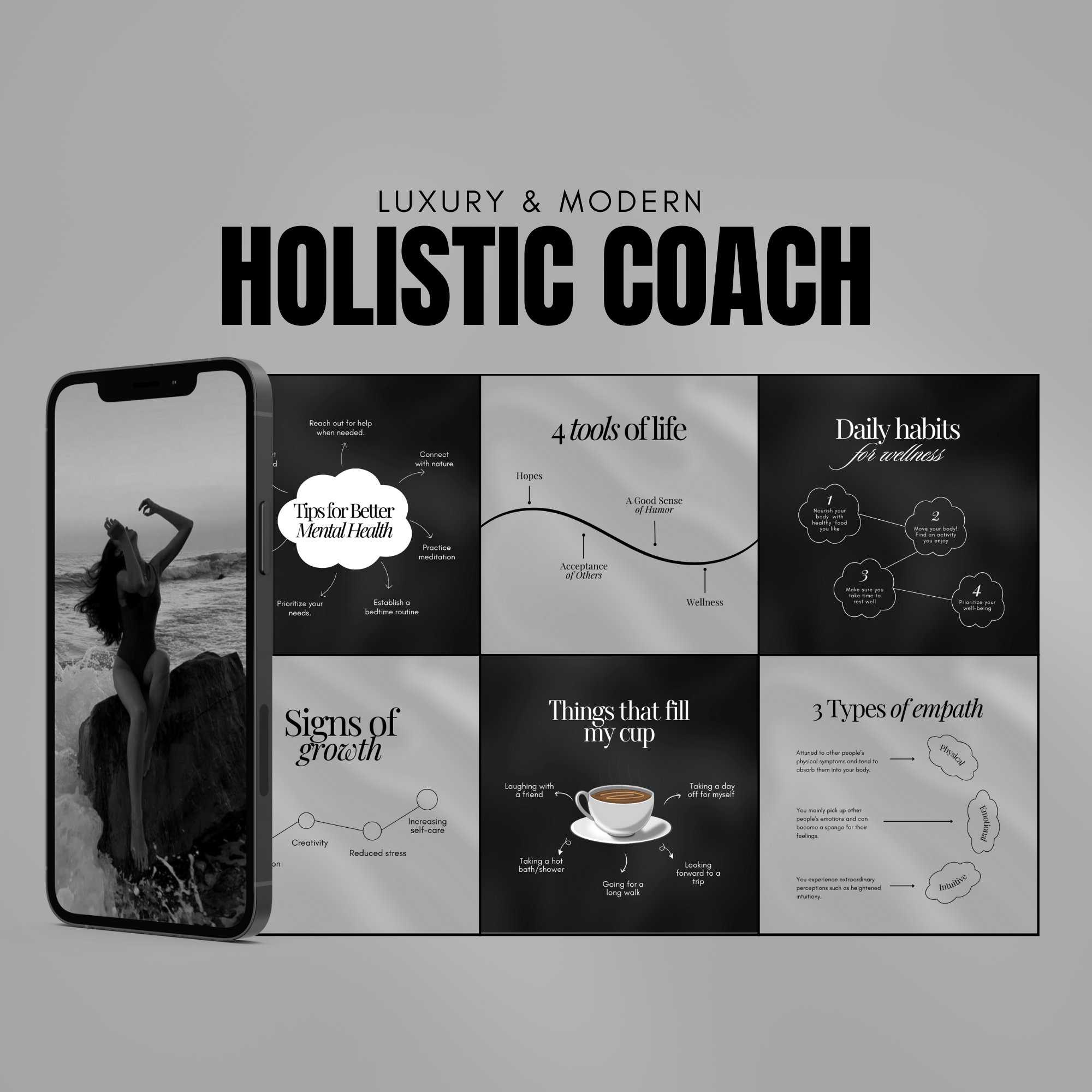 Holistic Coach Instagram Template Wellness Coach Instagram Post Health ...
