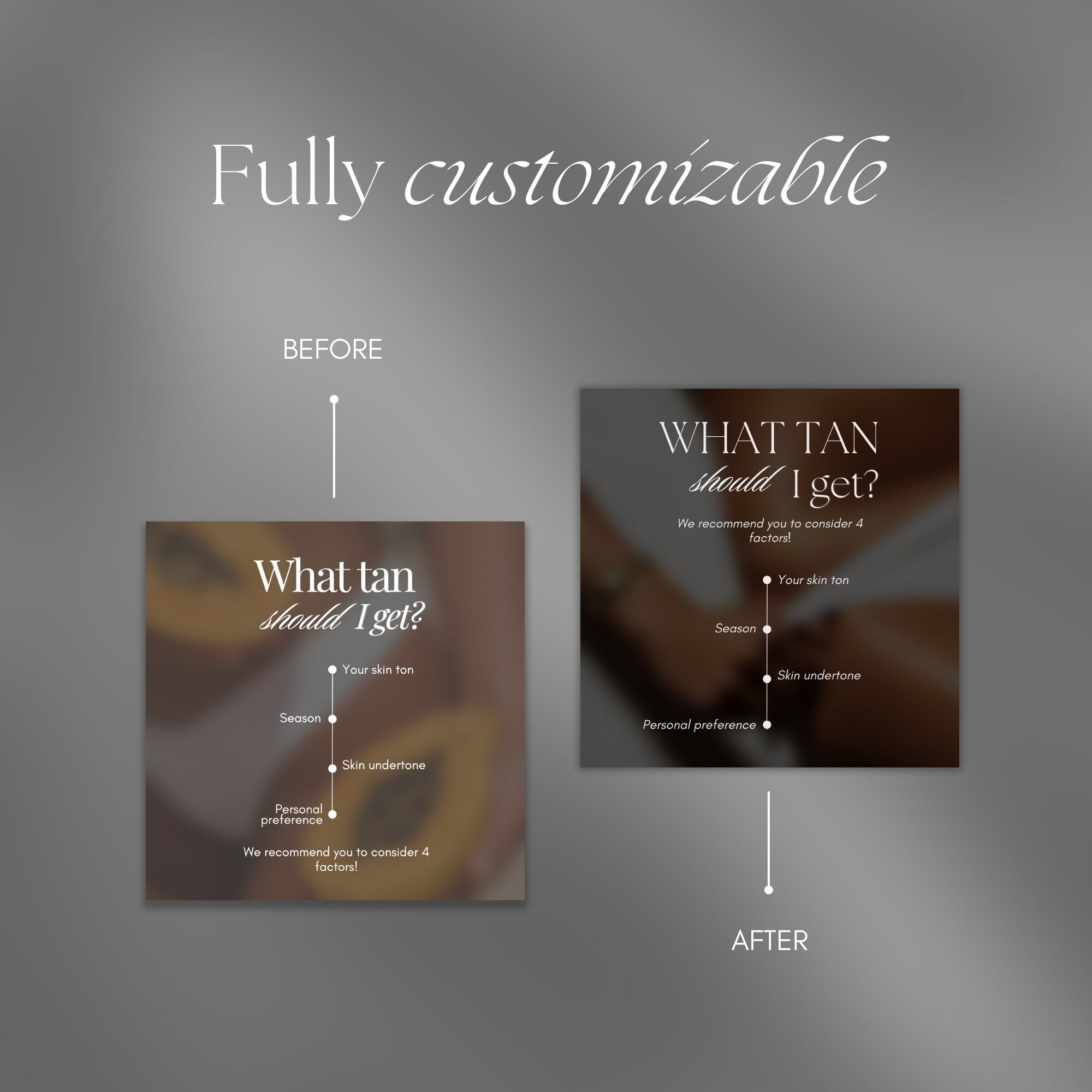 100 Luxury Spray Tan Instagram Templates Spray Tanning Posts Spray Tan ...