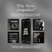 100 Black Luxury Instagram Templates | White Canva Templates | Small ...