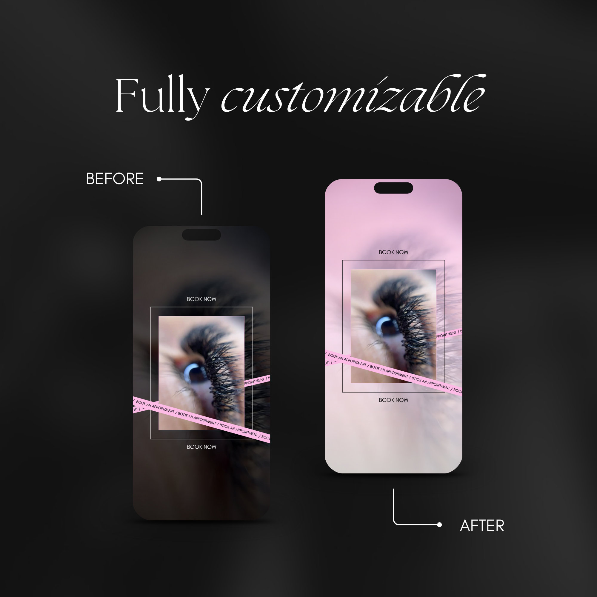 Lash Technician Instagram Reels Templates | Lash Artist Instagram ...