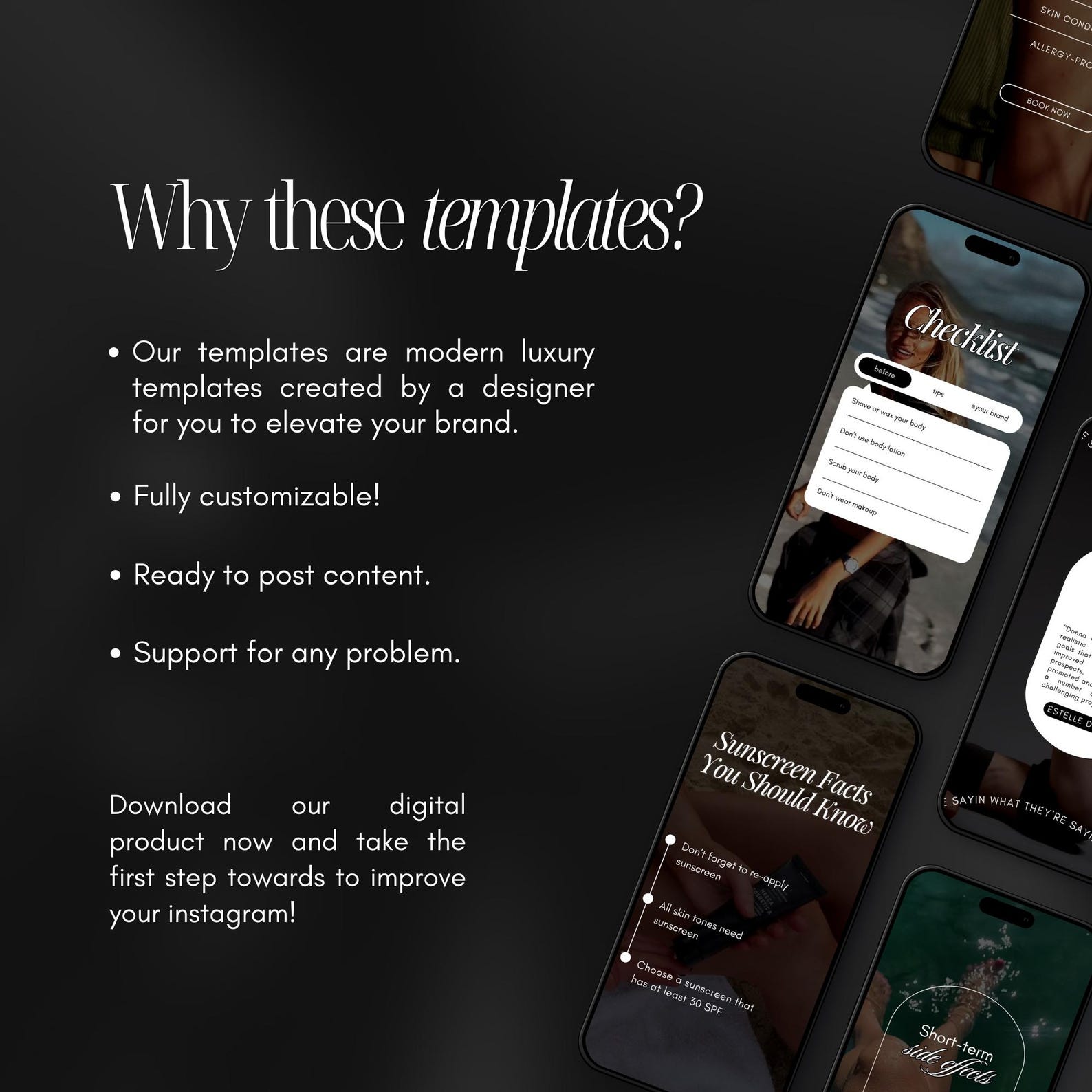 Spray Tan Instagram Reels Templates | Spray Tan Artist Editable ...