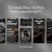 100 Black Luxury Instagram Templates | White Canva Templates | Small ...