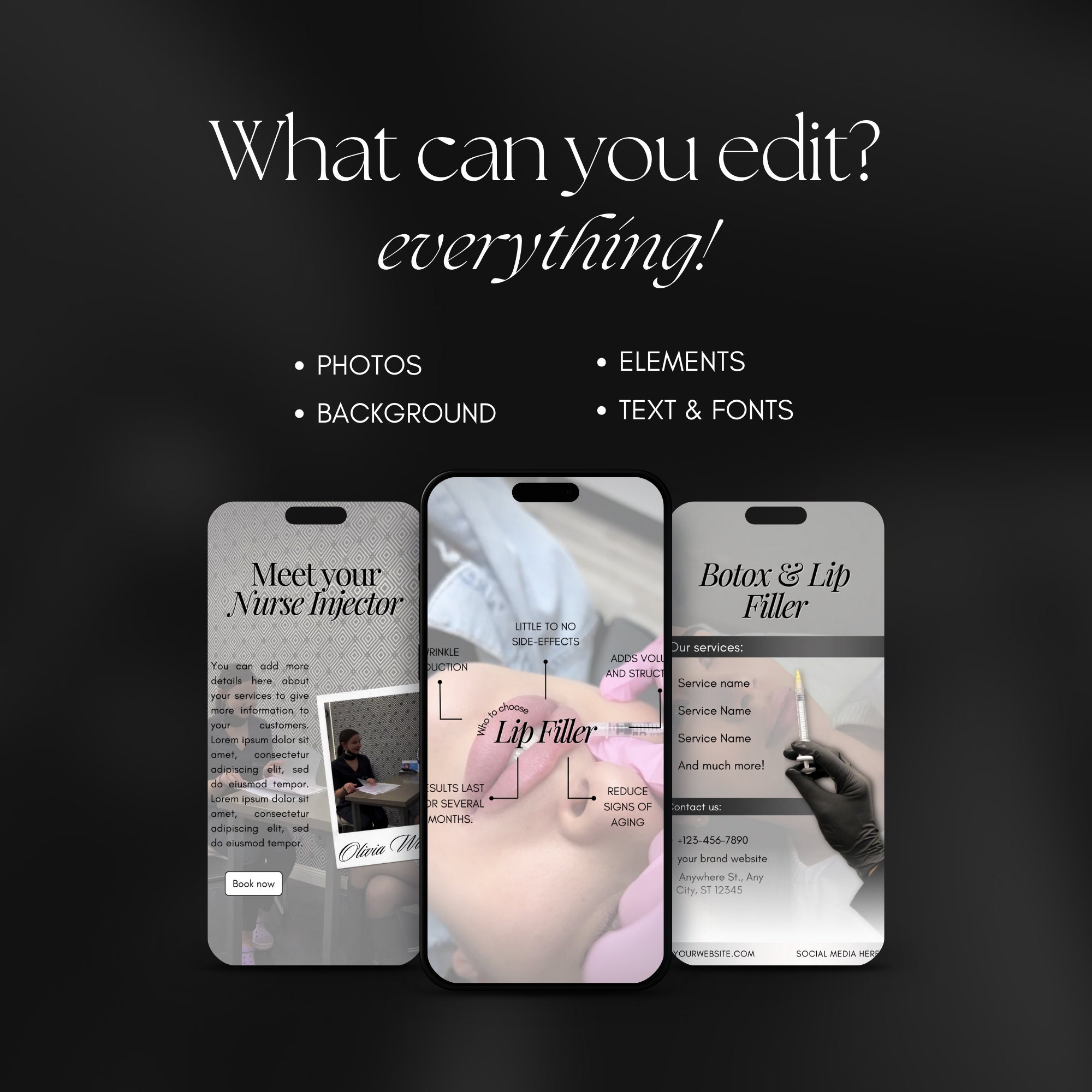 Botox & Lip Filler Instagram Reels | Nurse Injector Luxury Reels ...