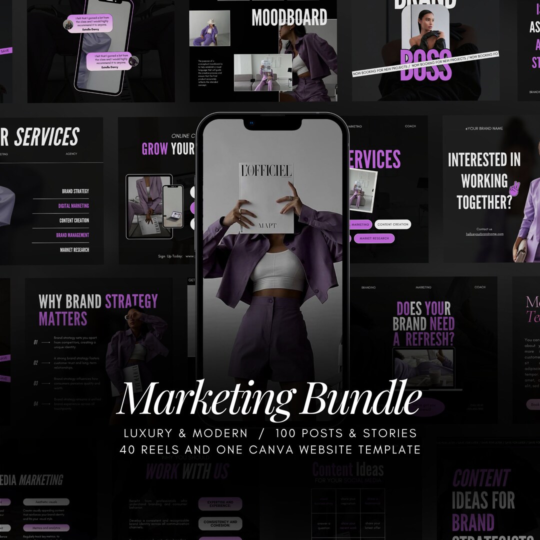 Marketing Agency Bundle Templates | Marketing Instagram Reels Templates ...