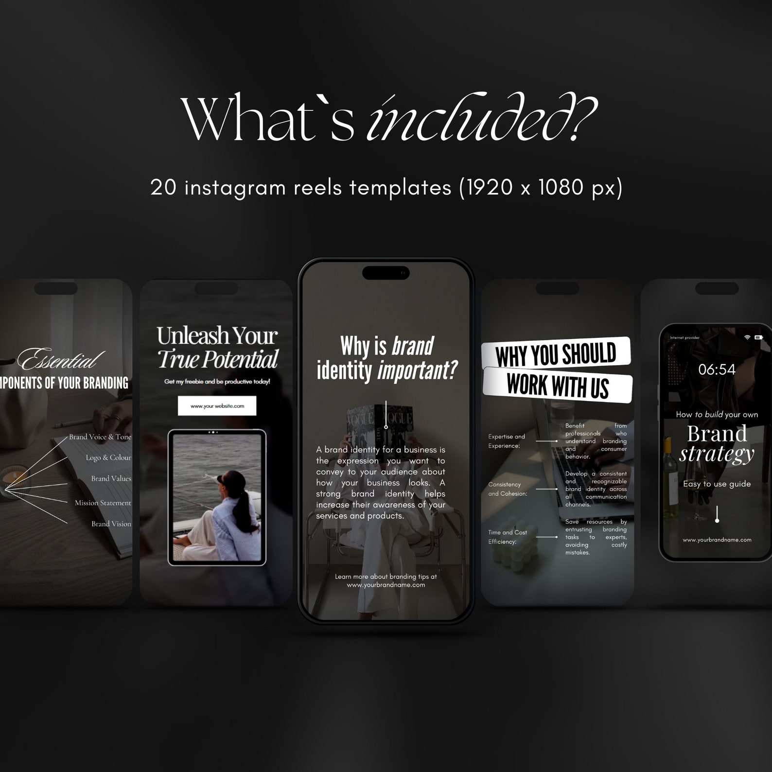 Faceless Black Instagram Reels Templates | Marketing Minimalist ...