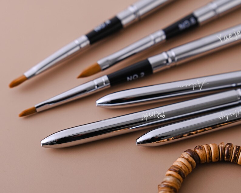 Personalised Paint Brush,custom Brush,wood Burned Artist Supplies ...