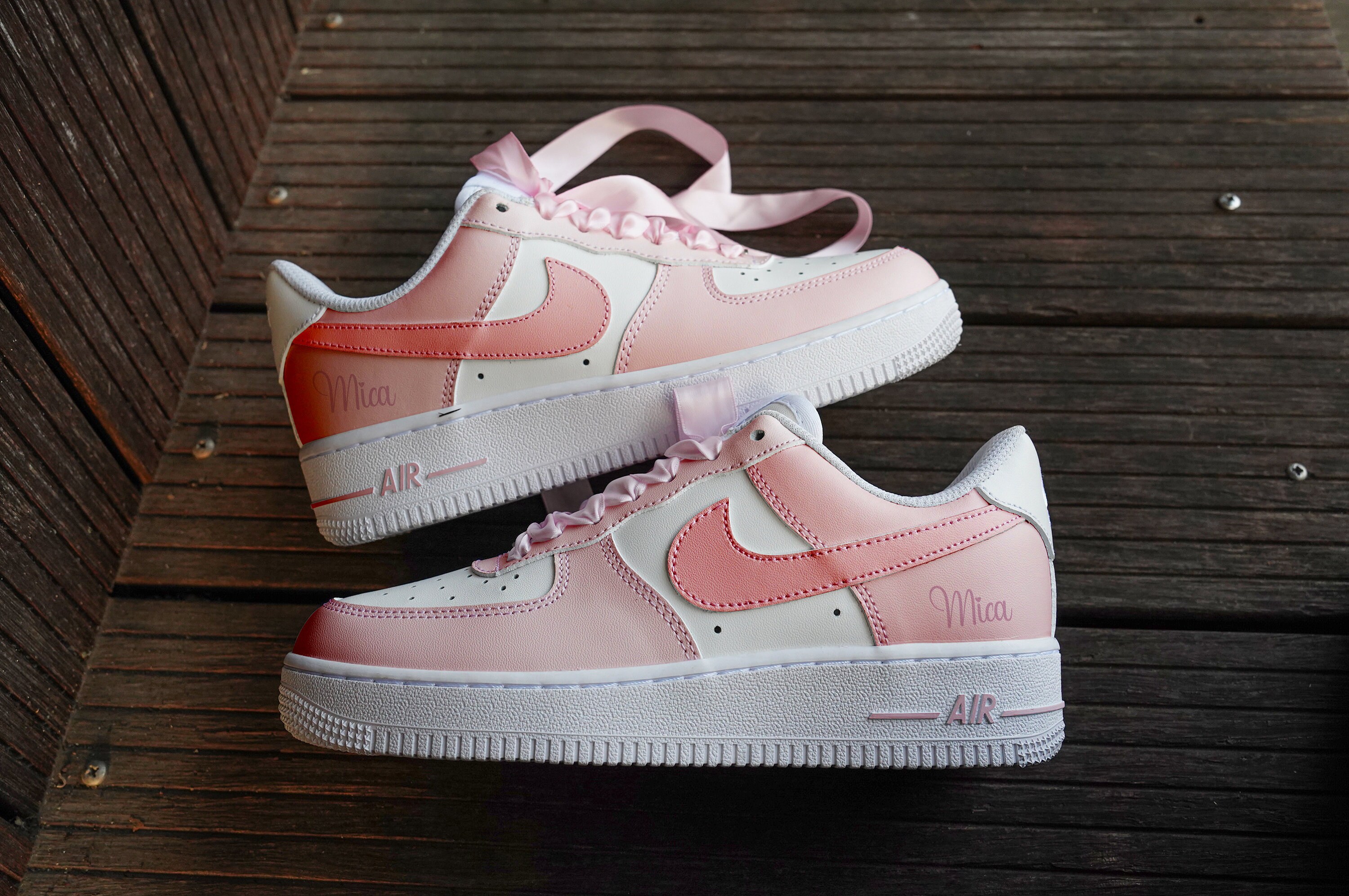 Light Pink Custom Air Force 1 Air Forces Low Custom - Etsy Canada