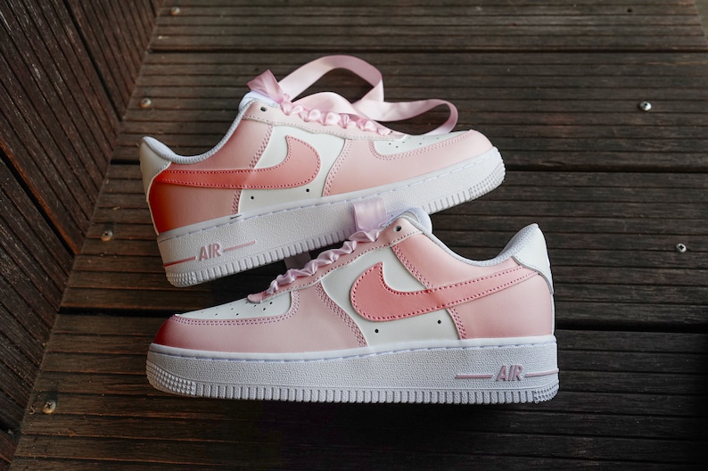 Light Pink Custom Air Force 1, Air Forces Low, Custom Sneakers ...