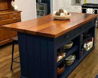 Farmhouse Table Island - Etsy