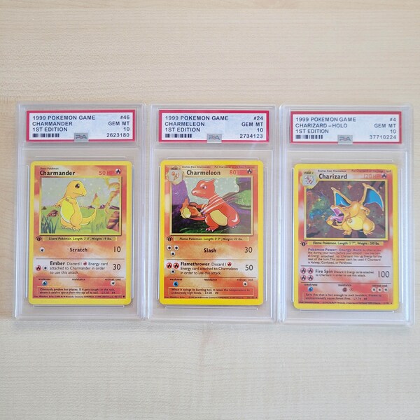 Fake Charizard 1st Edition Card - Etsy