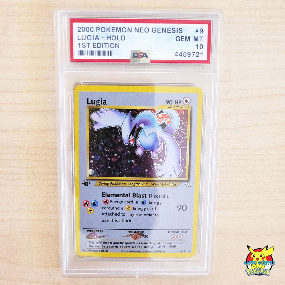 Pokemon Card LUGIA Holographic Neo Genesis 2000 1st Edition - Etsy