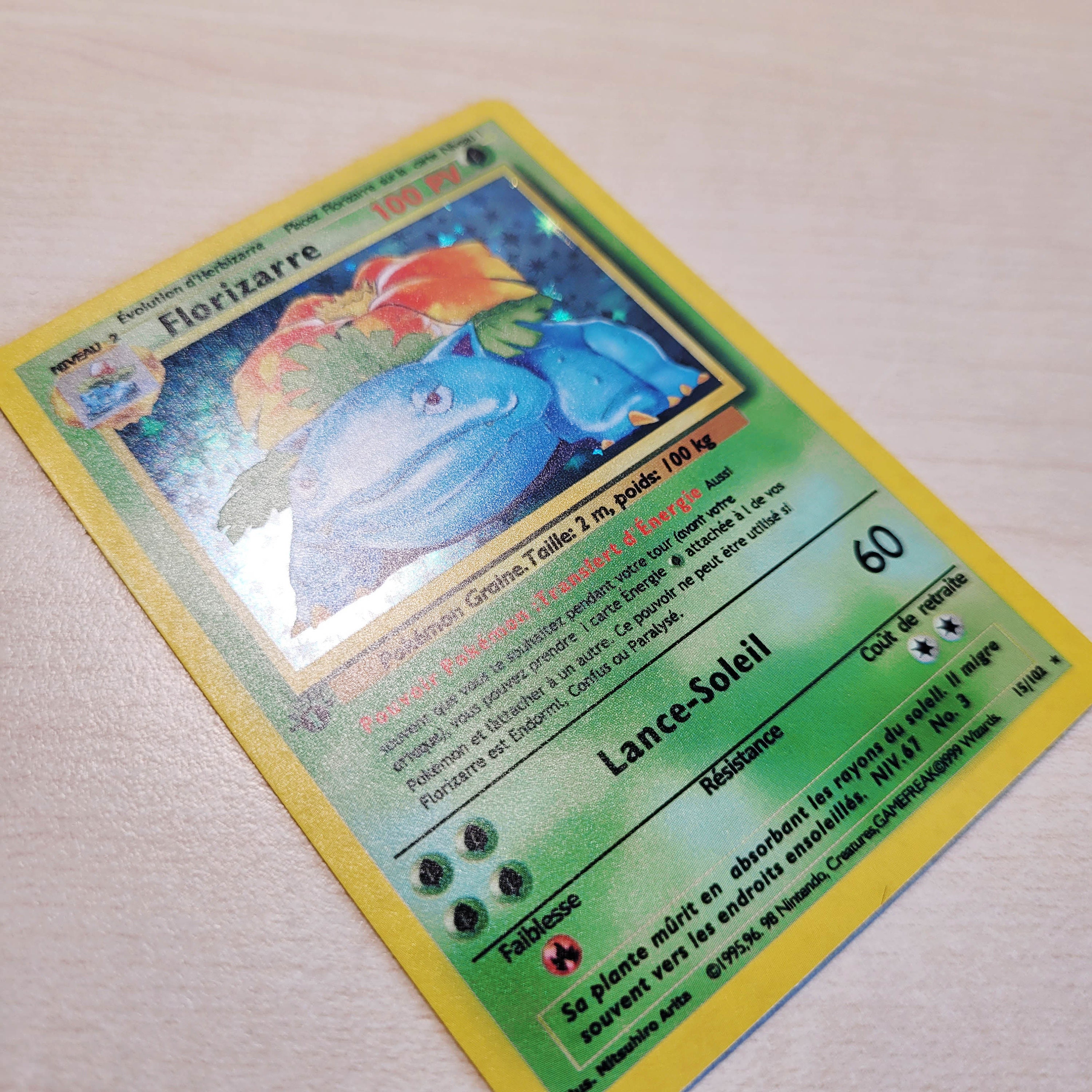 DRACAUFEU TORTANK FLORAZIRRE Holographic Pokemon Cards 1st - Etsy
