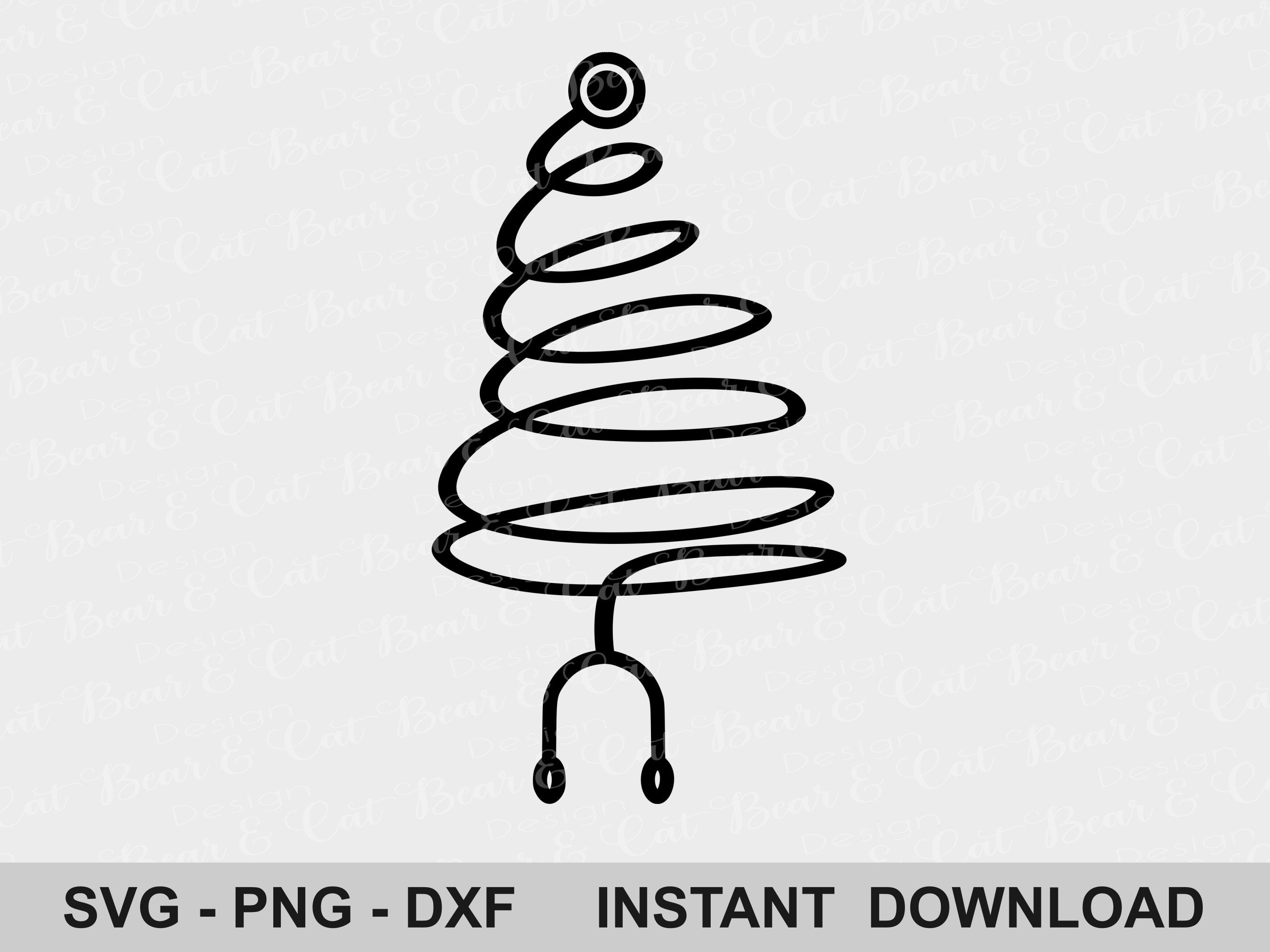 Stethoscope Christmas Tree - Instant Digital Download, Doctor and Nurse ...