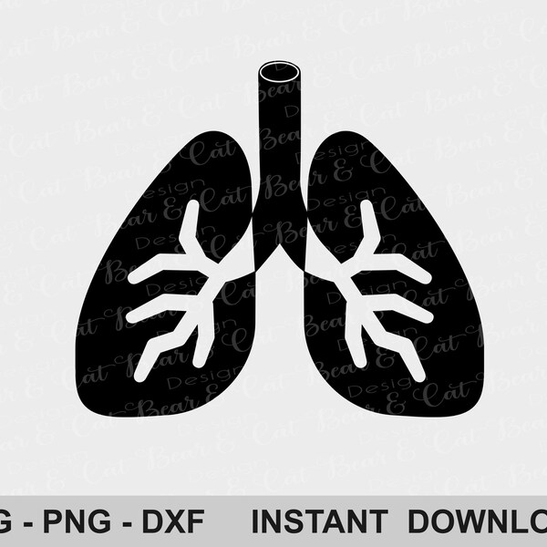 Lung Svg - Etsy