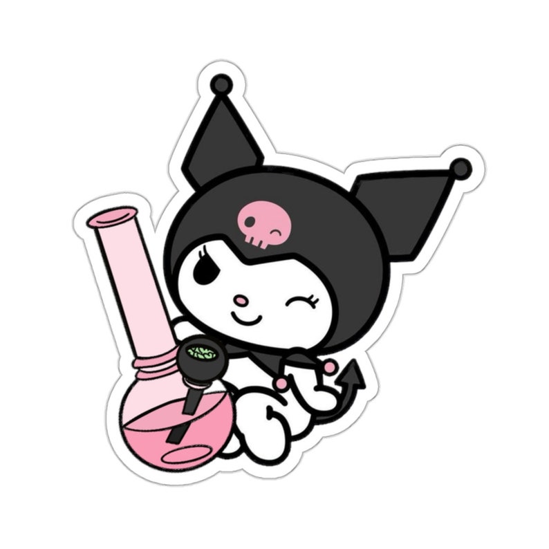 Stoner Sanrio Kuromi My Melody Hello Kitty Kawaii Kiss-cut Sticker - Etsy