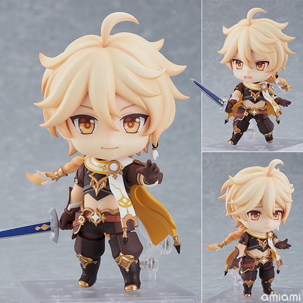 Genshin Impact Cute Mini Figure Aether/lumine/venti Collectable 10cm ...