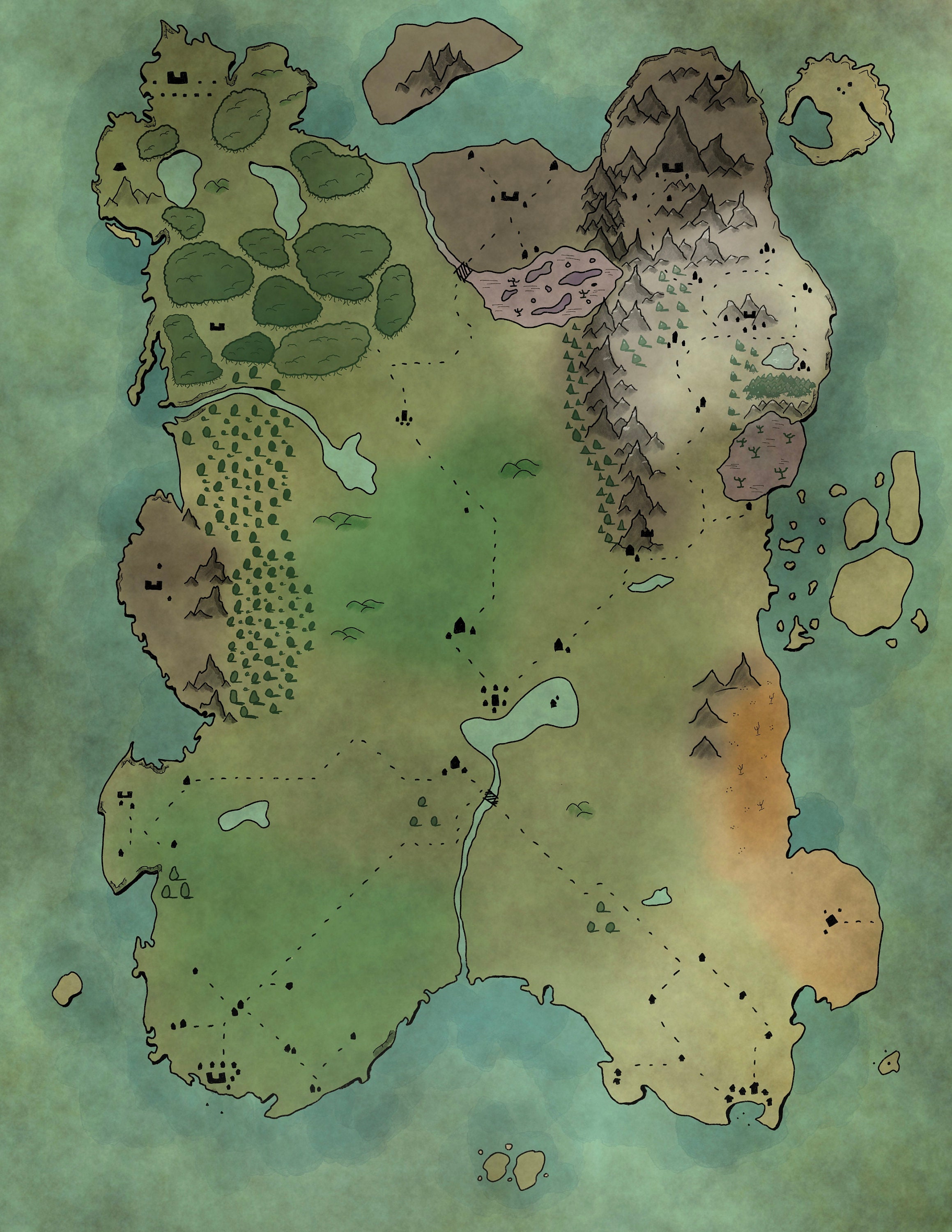 Table Top World Map, Country of Sundar - Etsy