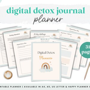 Digital Detox Printable Planner Social Media Detox - Etsy