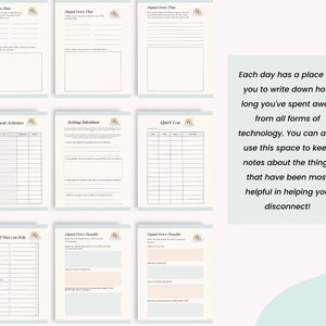 Digital Detox Printable Planner Social Media Detox - Etsy