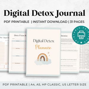 Digital Detox, Printable Planner, Social Media Detox Challenge ...
