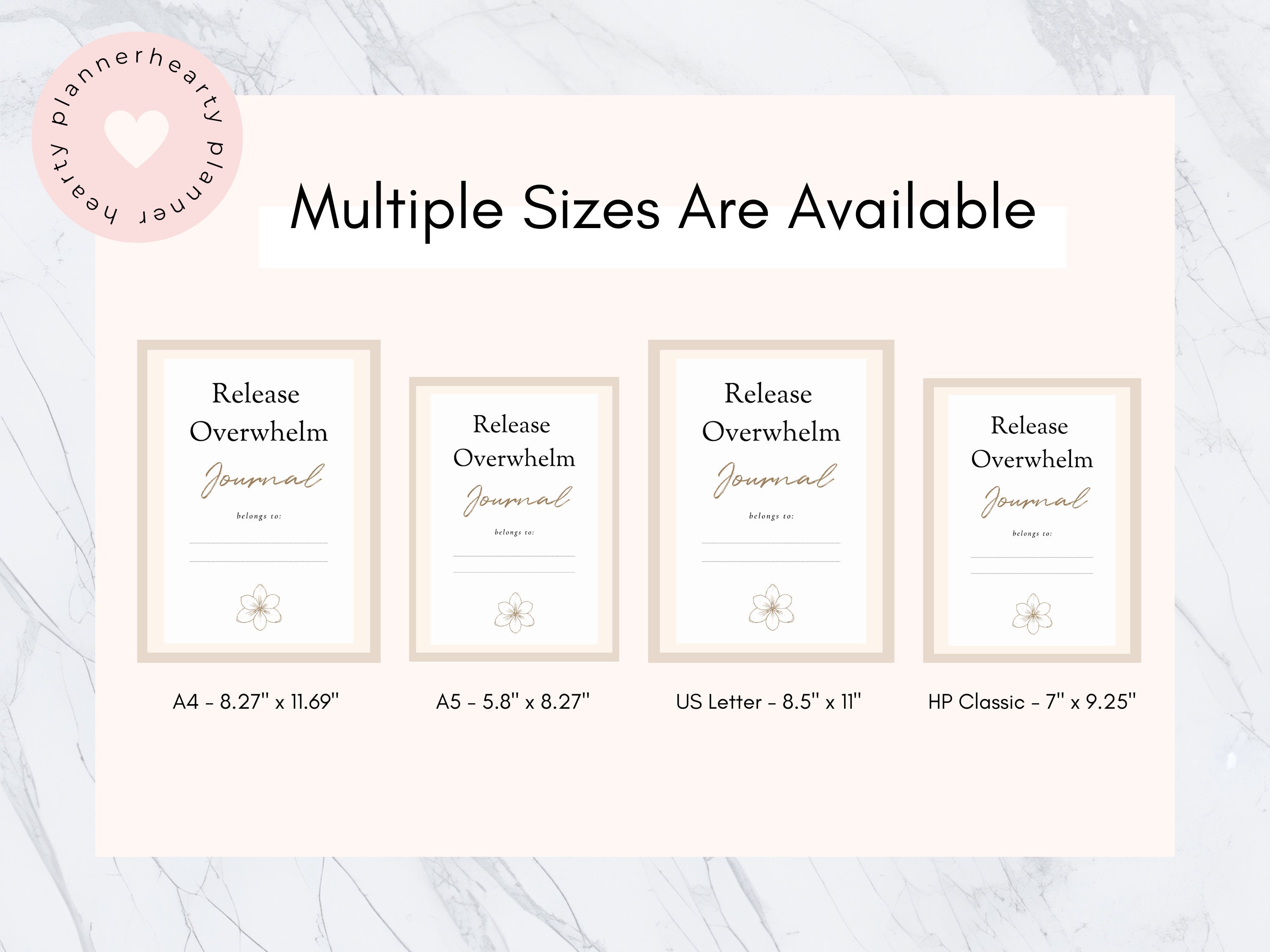 Release Overwhelm Printable Journal, Self Help Journal, Personal ...