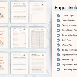 Digital Detox, Printable Planner, Social Media Detox Challenge ...