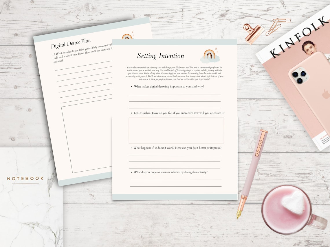 Digital Detox, Printable Planner, Social Media Detox Challenge ...