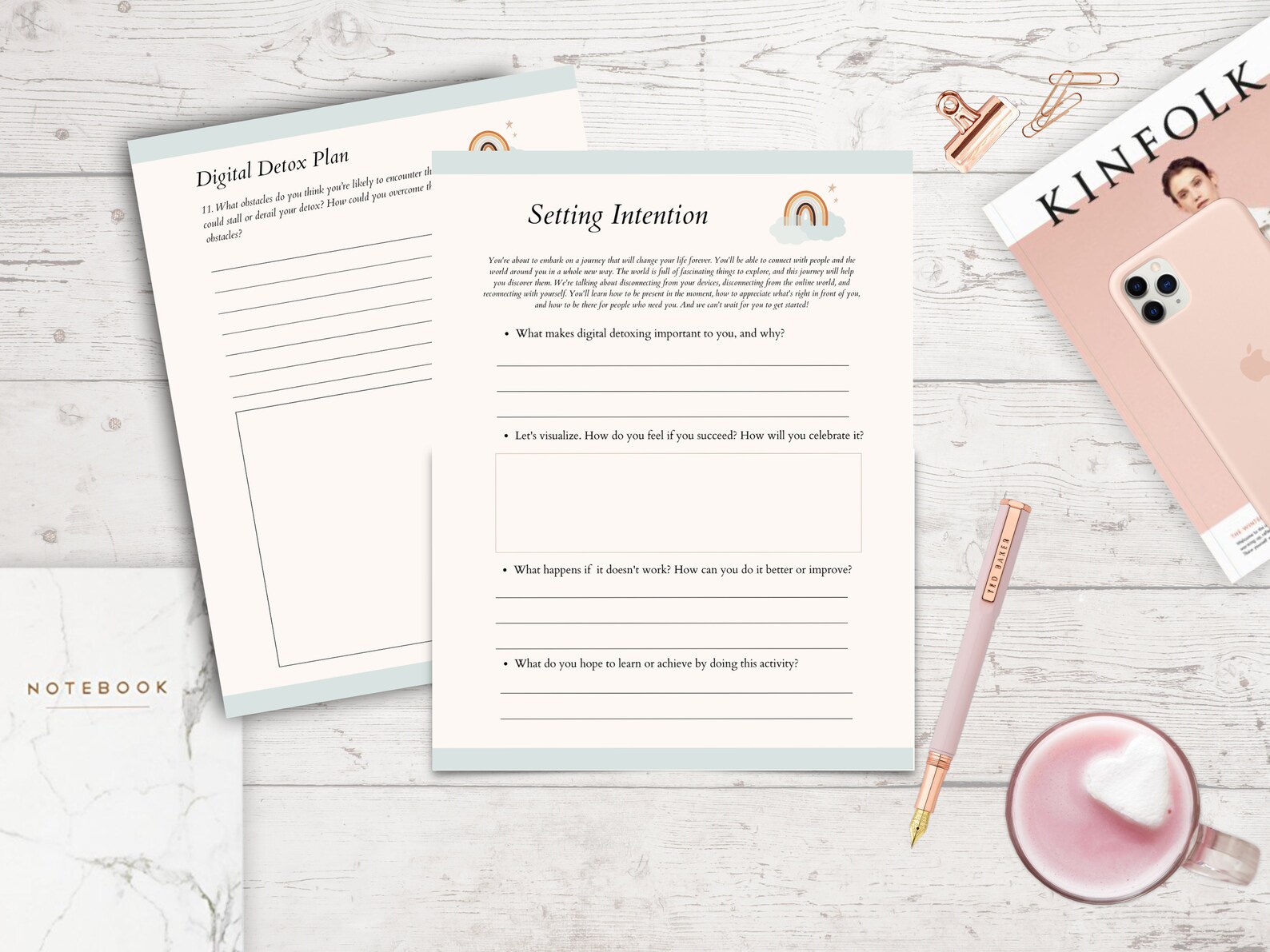 Digital Detox, Printable Planner, Social Media Detox Challenge ...