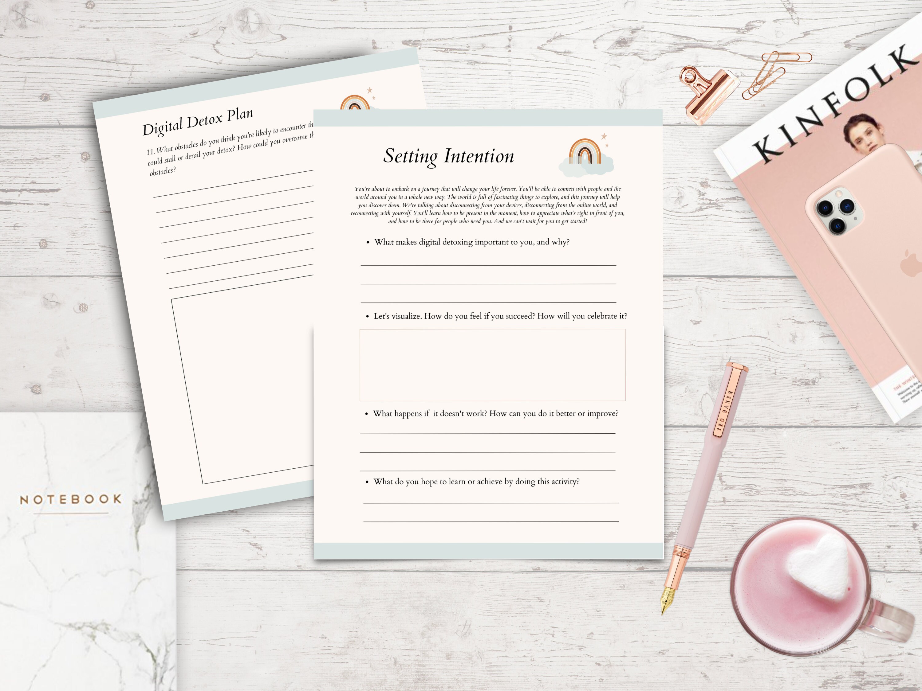 Digital Detox, Printable Planner, Social Media Detox Challenge ...